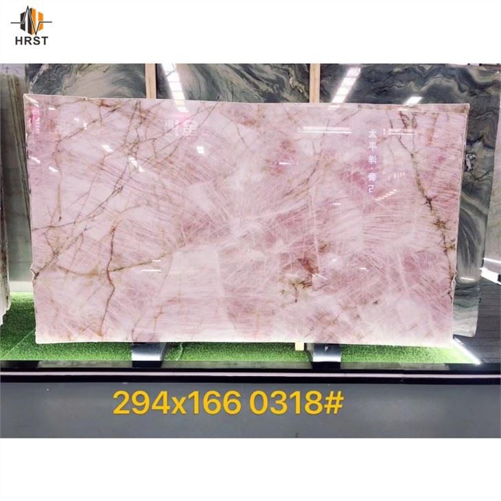Fornecedores de quartzito cristallo rosa - Preço de atacado - HRST STONE